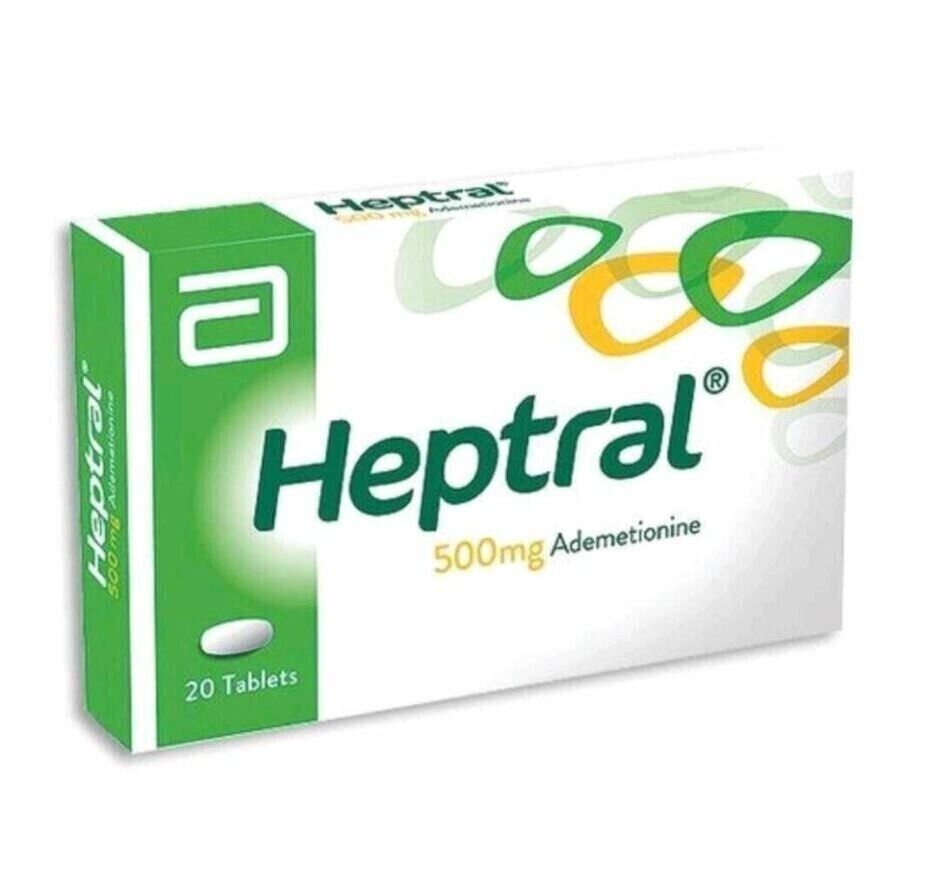 ABBOT Heptral 500MG 20 Tablets for LIVER HEALTH Supplement Free Shipping