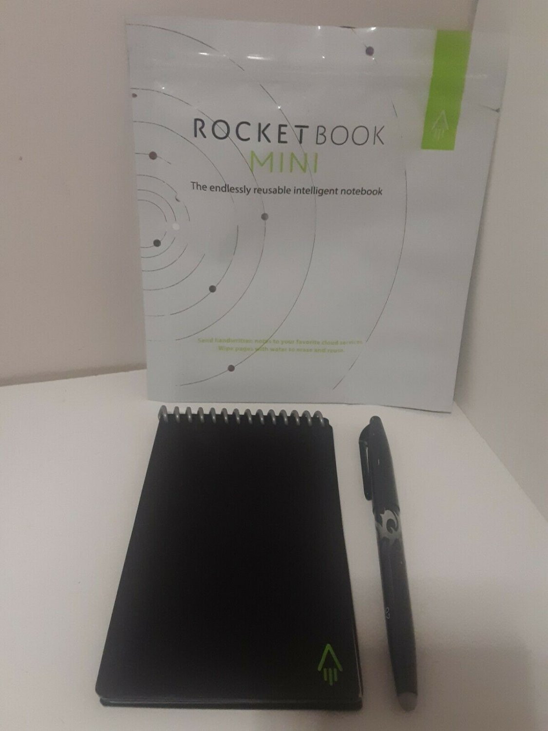 Rocketbook Mini Everlast Smart Notebook Size 3.5 x 5.6 Black + Pilot ...