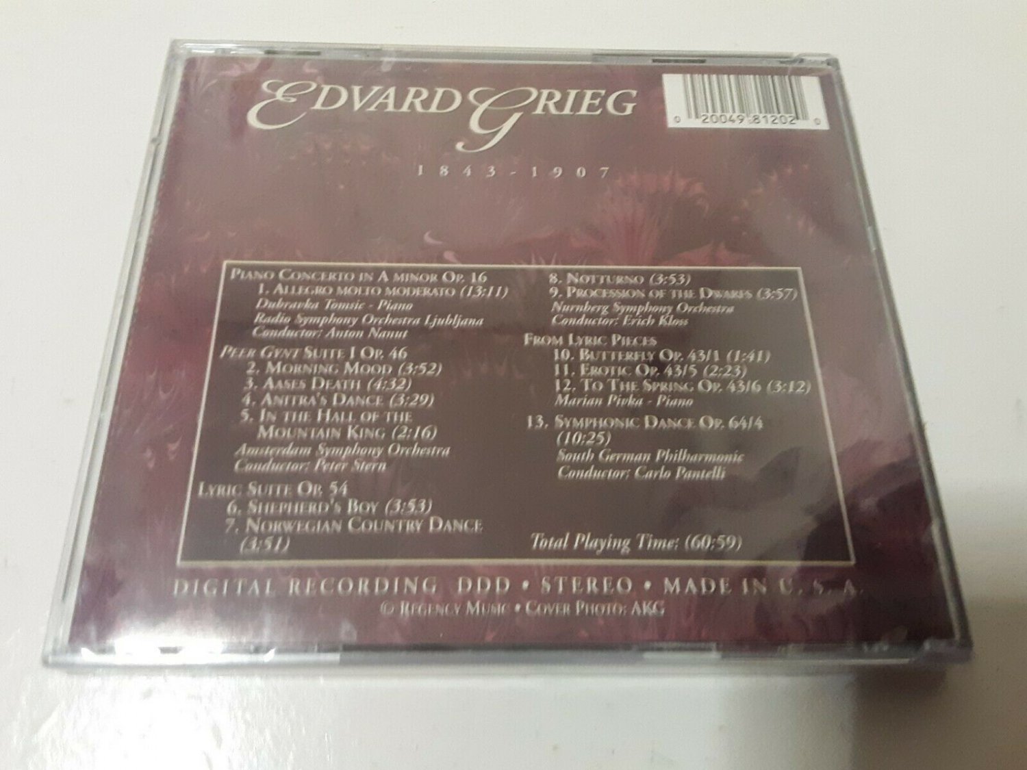 Edvard Grieg The Masterpiece Collection Volume 4 CD Compact Disc Brand New