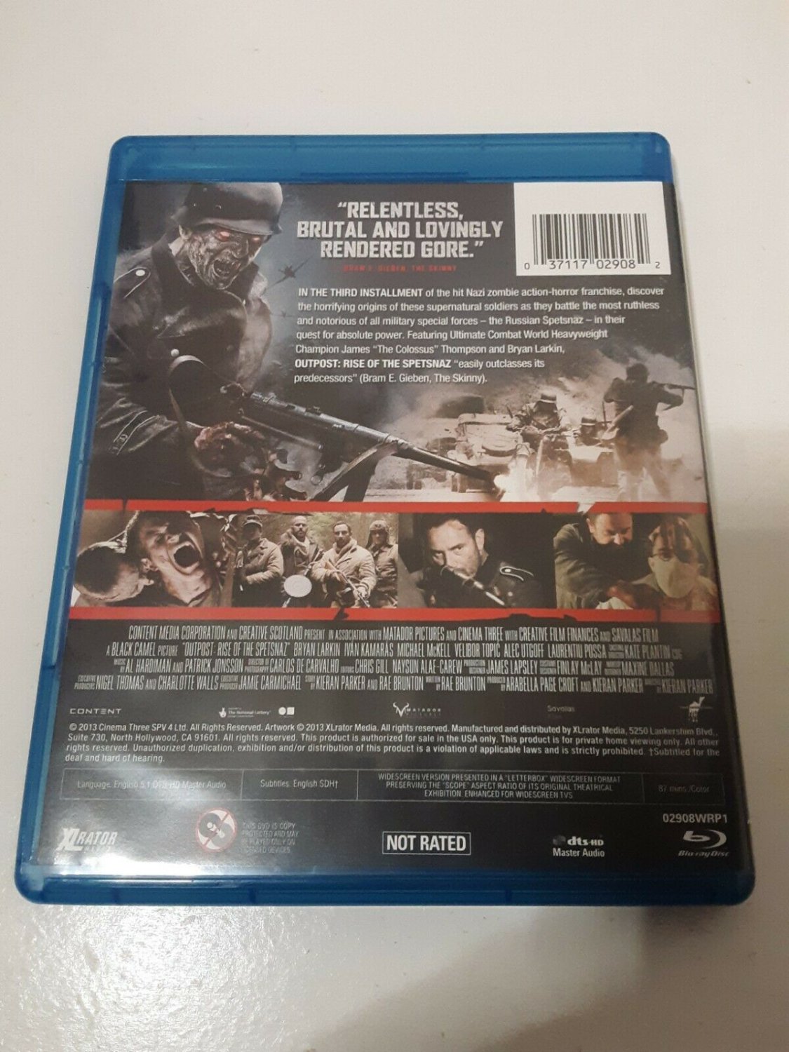 Outpost Rise Of The Spetsnaz Bluray DVD Macabre Nazi Zombies