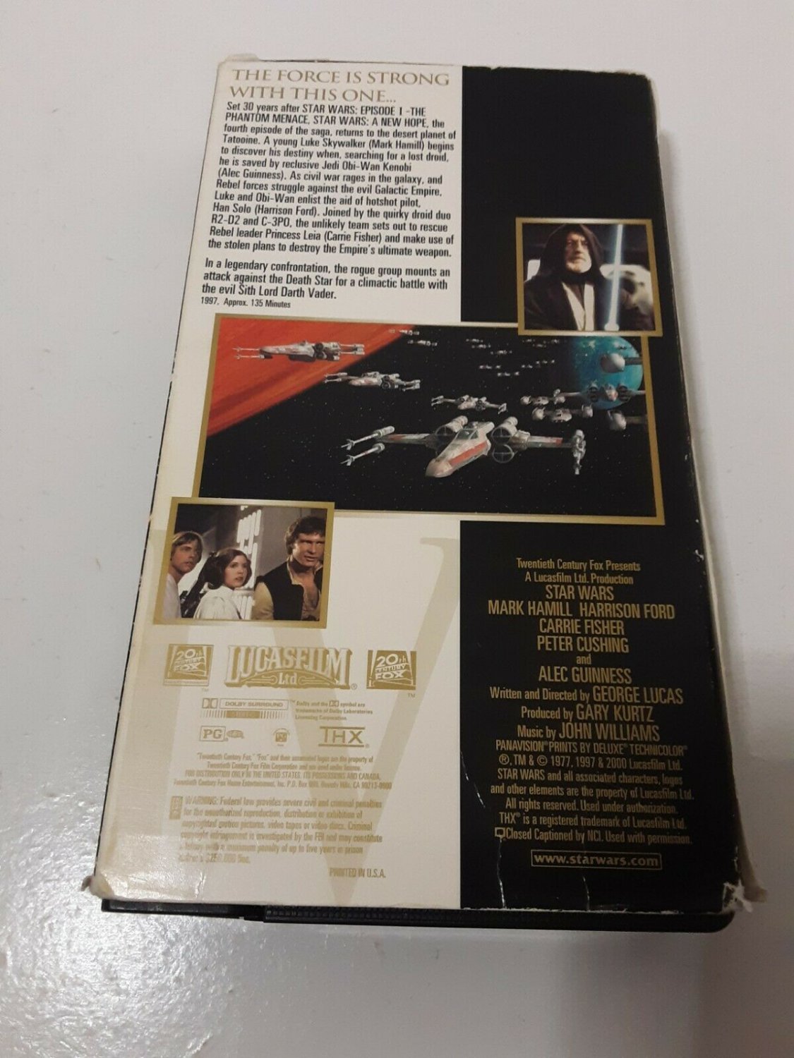 Star Wars IV (4) A New Hope VHS Tape