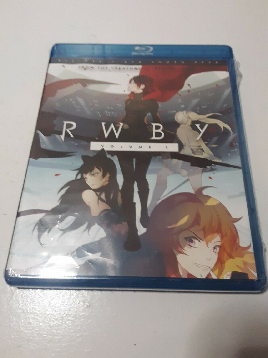 RWBY Volume 3 Bluray DVD Combo Pack Brand New Factory Sealed