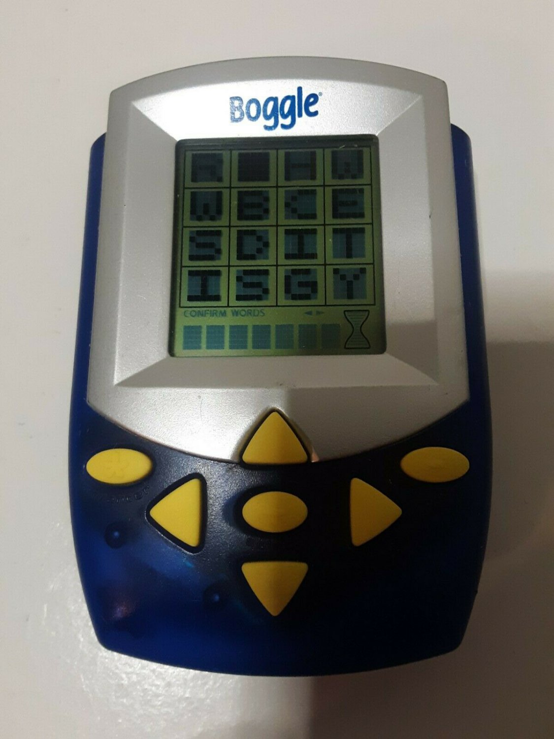 Vintage 2002 Hasbro Boggle Electronic Handheld Game Tested Works