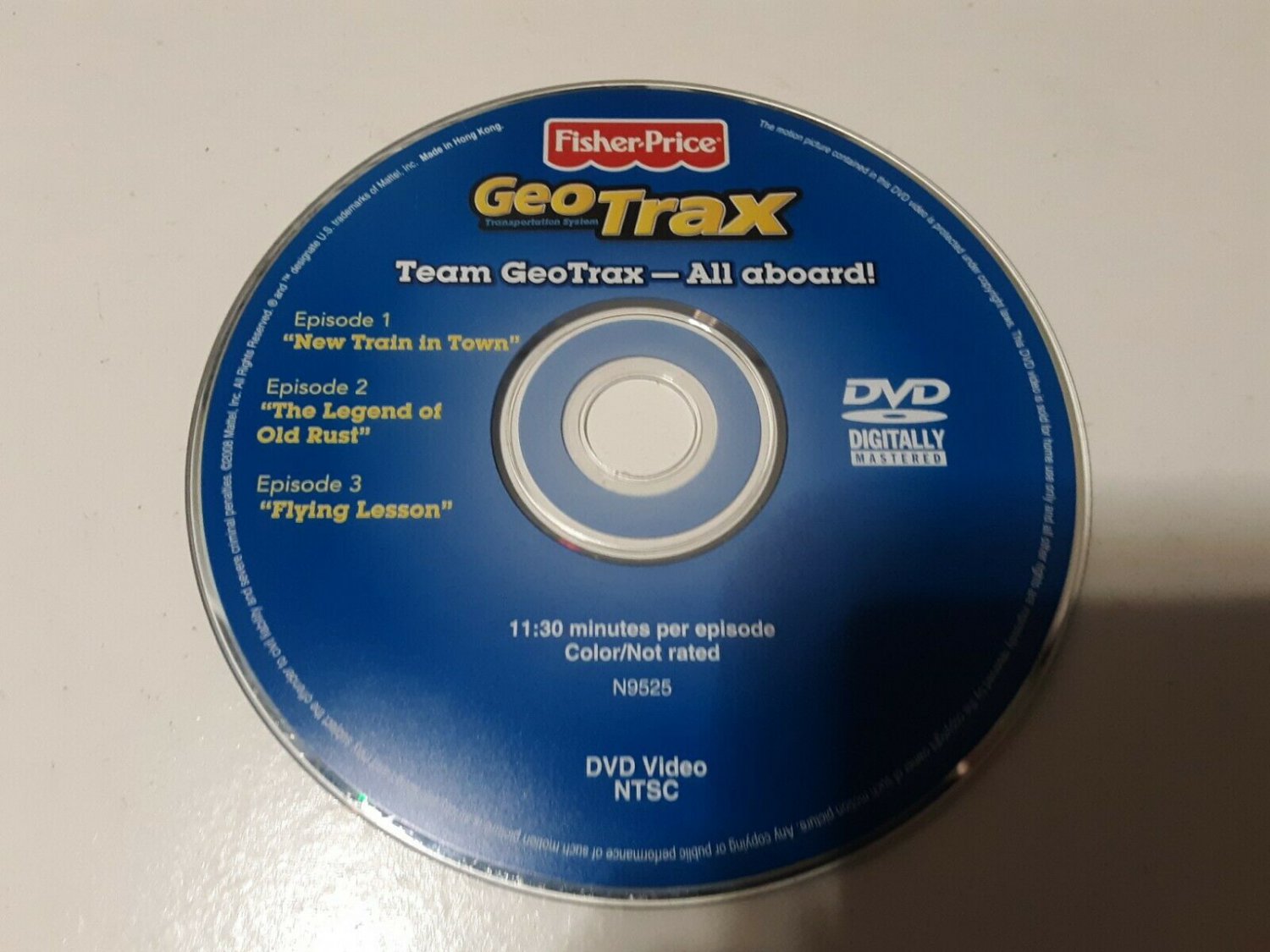 Fisher - Price Geo Trax Team GeoTrax - All Aboard ! DVD NO CASE ONLY DVD