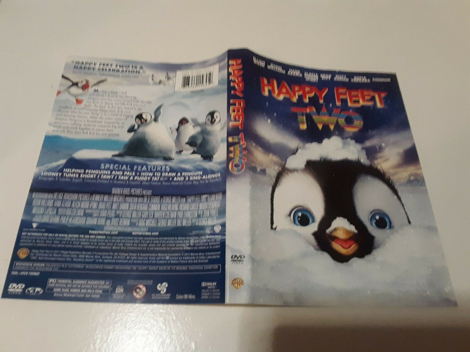 Happy Feet Two DVD ARTWORK ONLY NO DISC