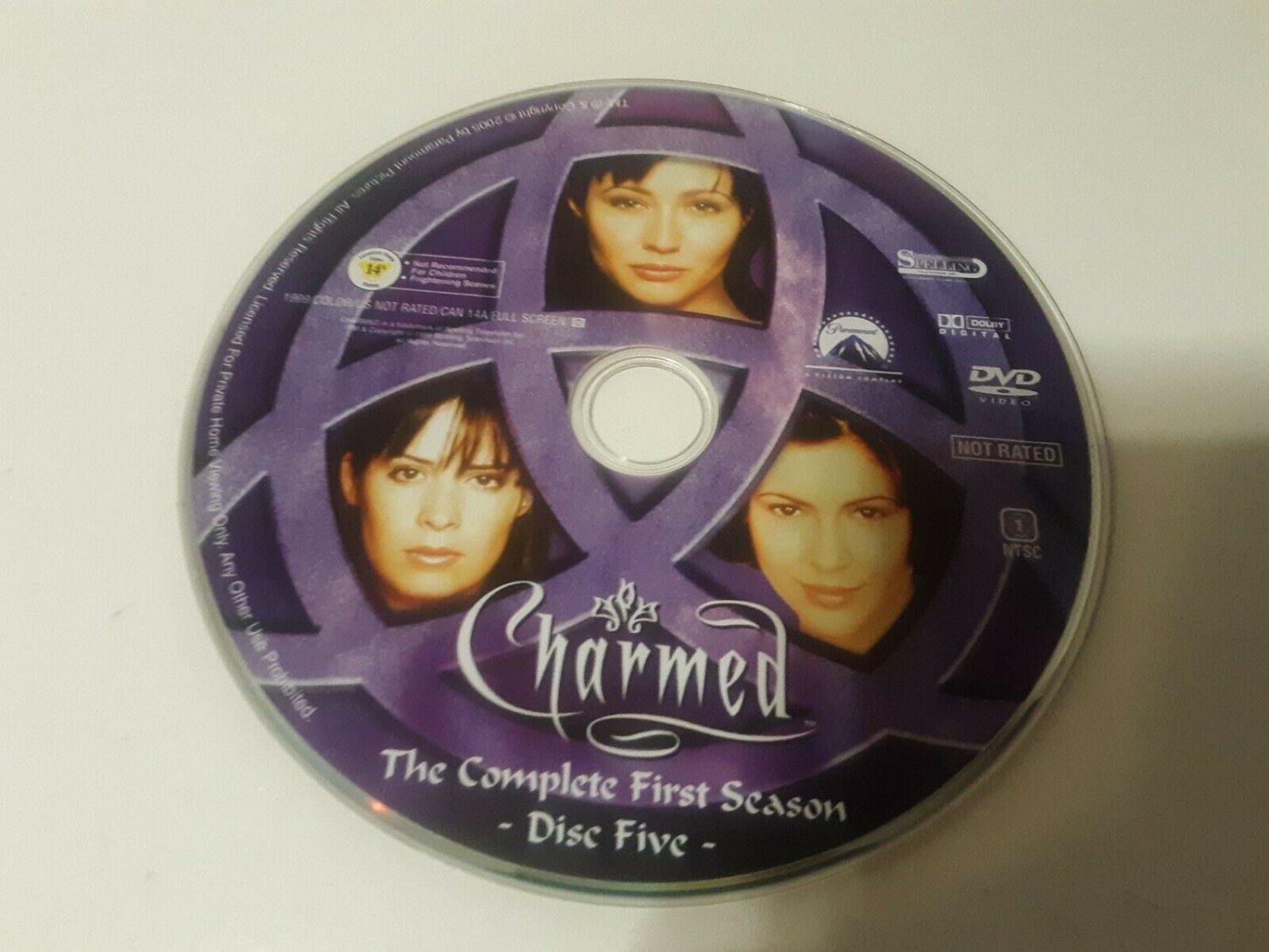 Charmed The Complete First Season Disc Five Only DVD NO CASE ONLY DVD