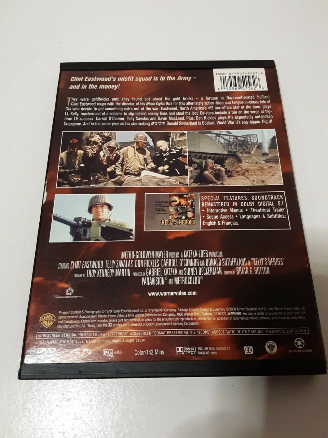 Kelly's Heroes Clint Eastwood Collection DVD
