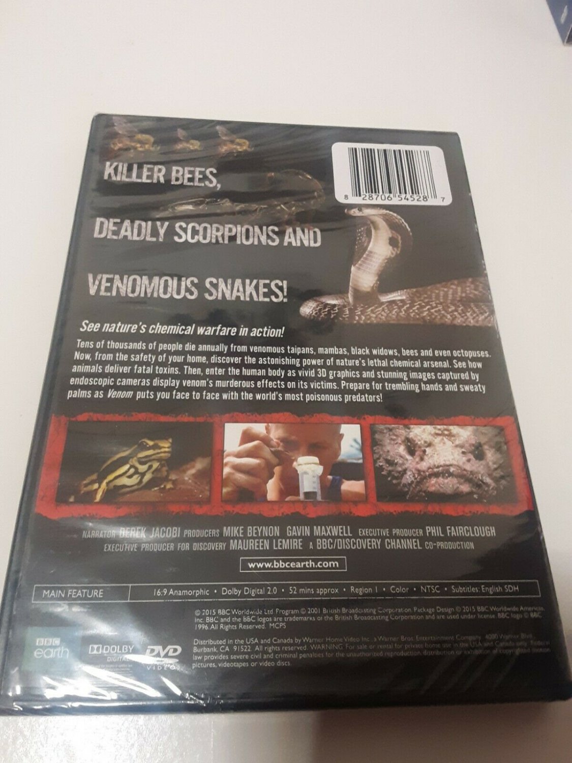 BBC Earth Venom The World's Most Poisonous Creatures DVD Brand New Sealed