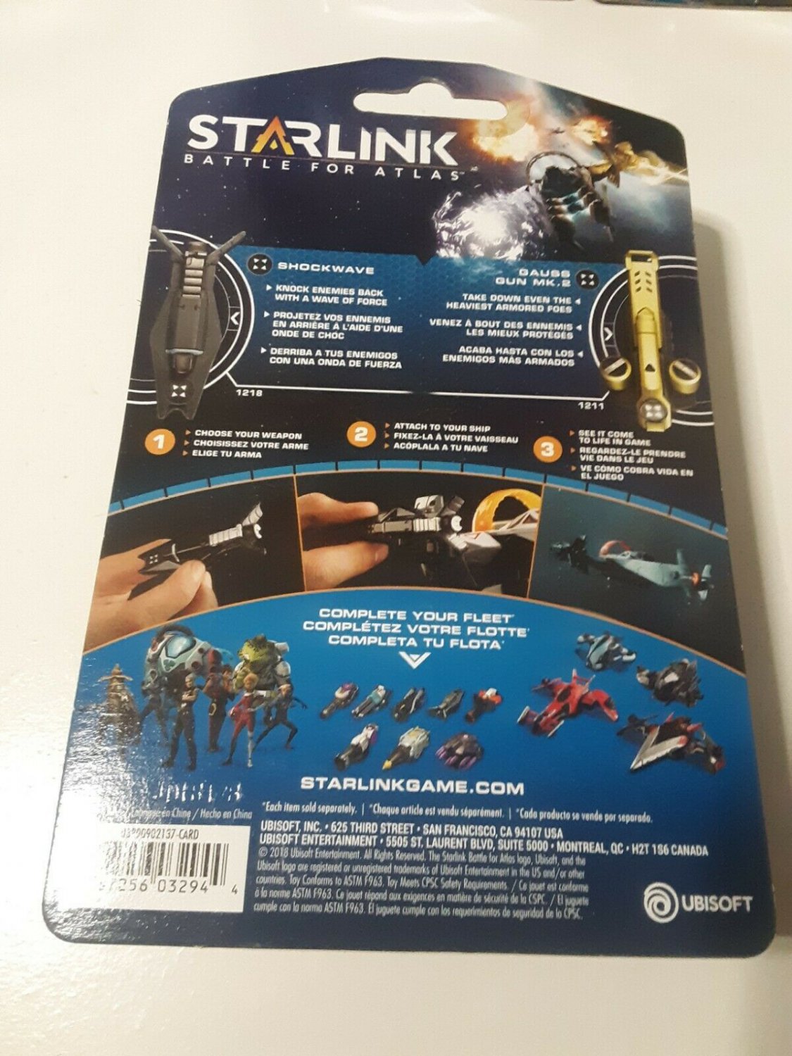 Starlink Battle For Atlas Shockwave Gauss Gun MK.2 Weapons Brand New Sealed