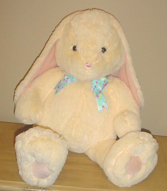 New GIANT PLUSH BUNNY Stuffed Animal 2.8 Feet High Nursery Decor Gift