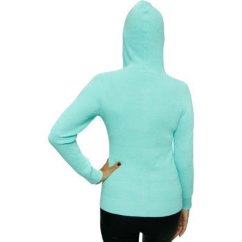 NWT Ladies SWEATER Cyrus Zip Front Hooded Cardigan XL PISTACHIO GREEN w ...