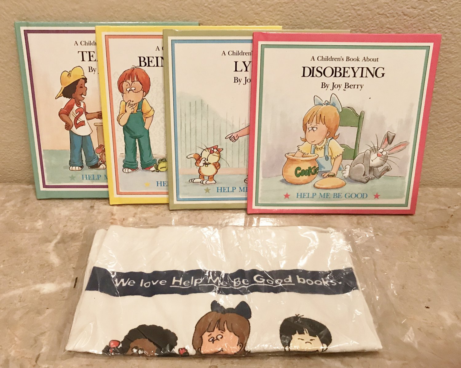 Kids HELP ME BE GOOD BOOKS by Joy Berry 4 BOOK SET with Book Bag NEW Gift
