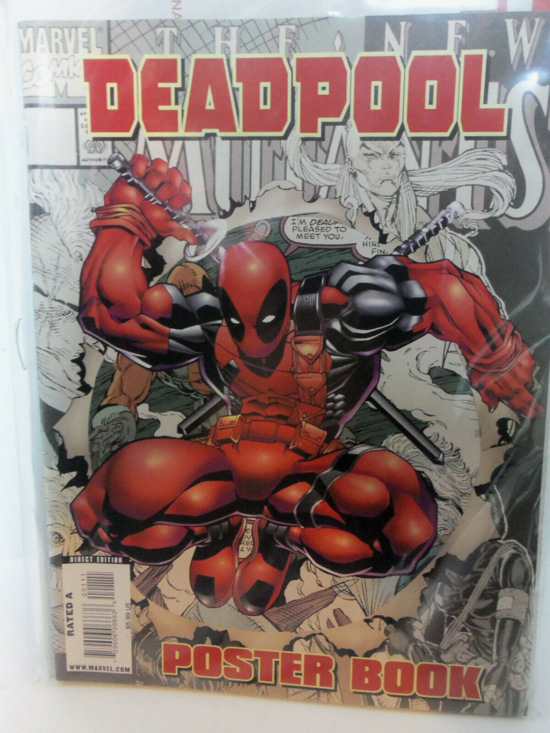 2009 Marvel Comics DEADPOOL Poster Book Magazine Size NEAR MINT Direct ...