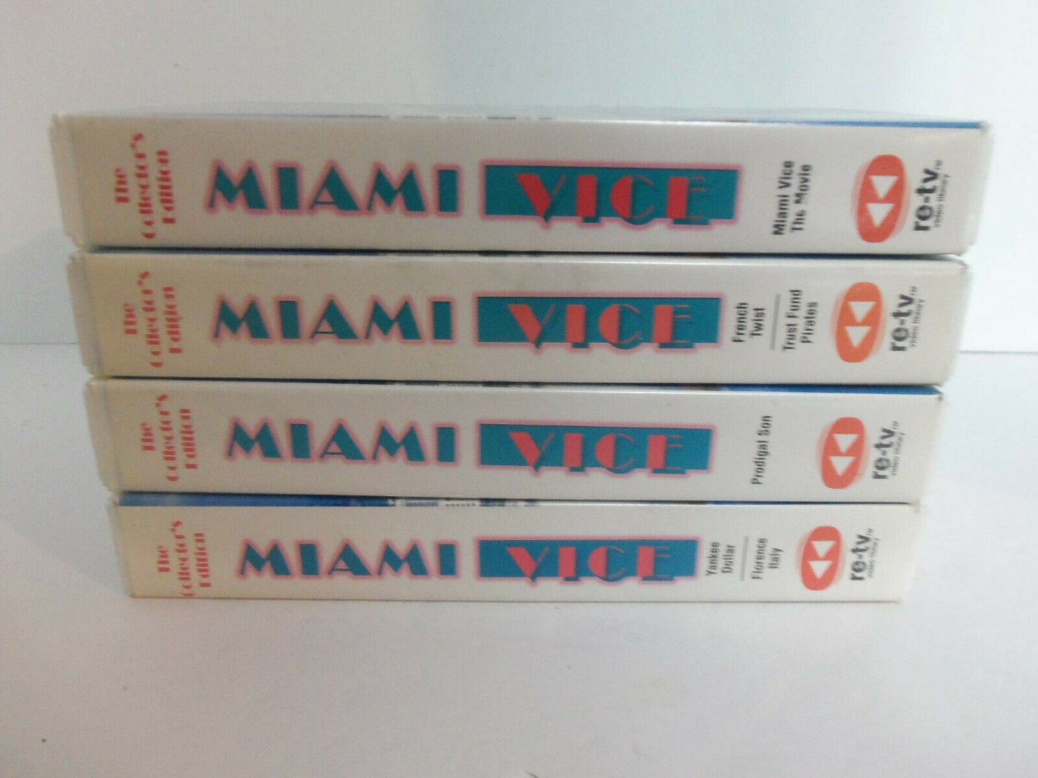 Miami Vice VHS Collector's Edition Tapes 4 Pack Includes MV The Movie ...