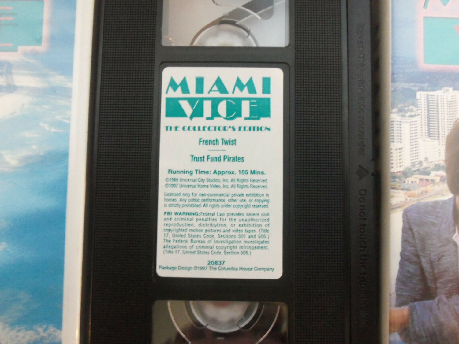 Miami Vice VHS Collector's Edition Tapes 4 Pack Includes MV The Movie ...