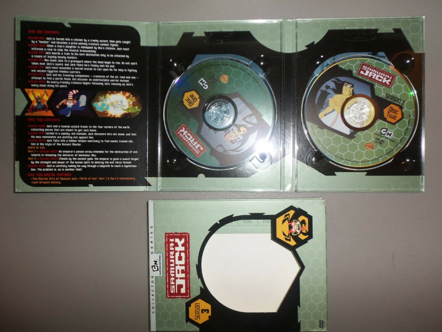 Samurai Jack The Complete Third Season DVD 2-Disc Set Cartoon Network ...