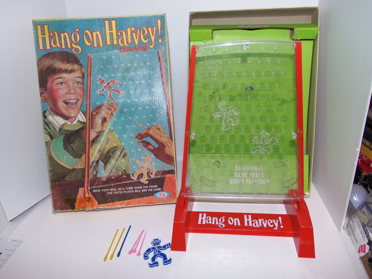 Vintage 1969 IDEAL Hang on Harvey Board Game in Original Box COMPLETE ...
