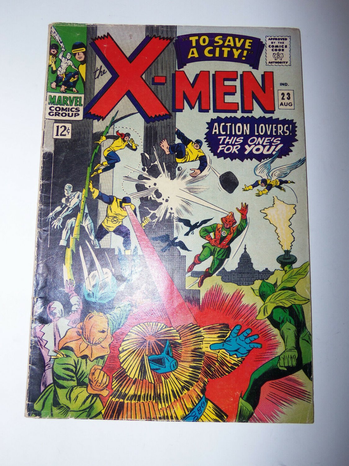 Marvel X-men #23 Silver Age Comic Book 1966 Scarecrow Plantman GD-VG ...