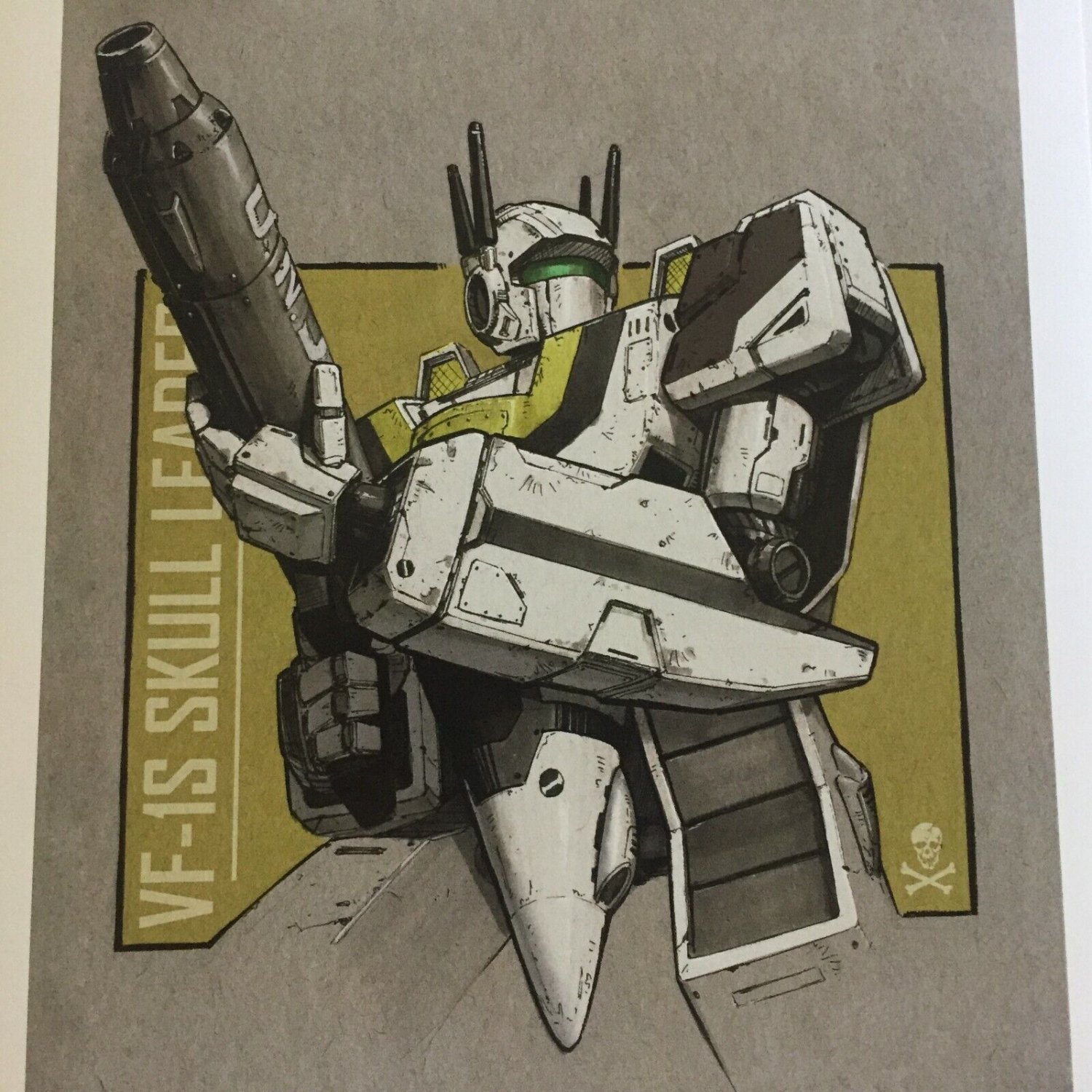 Robotech Sketch Series Skull Leader 10'' x 8'' Signed Print