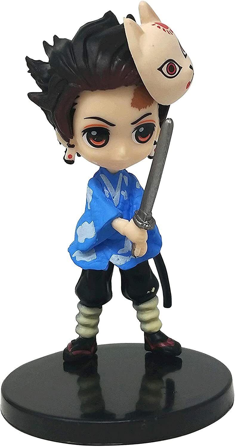 NEW Demon Slayer Tanjiro Kamado with Cat Mask 2.7'' Figure