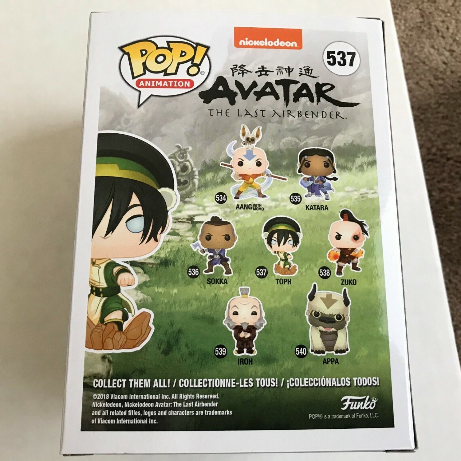 NEW Avatar the Last Airbender Toph Funko Pop #537