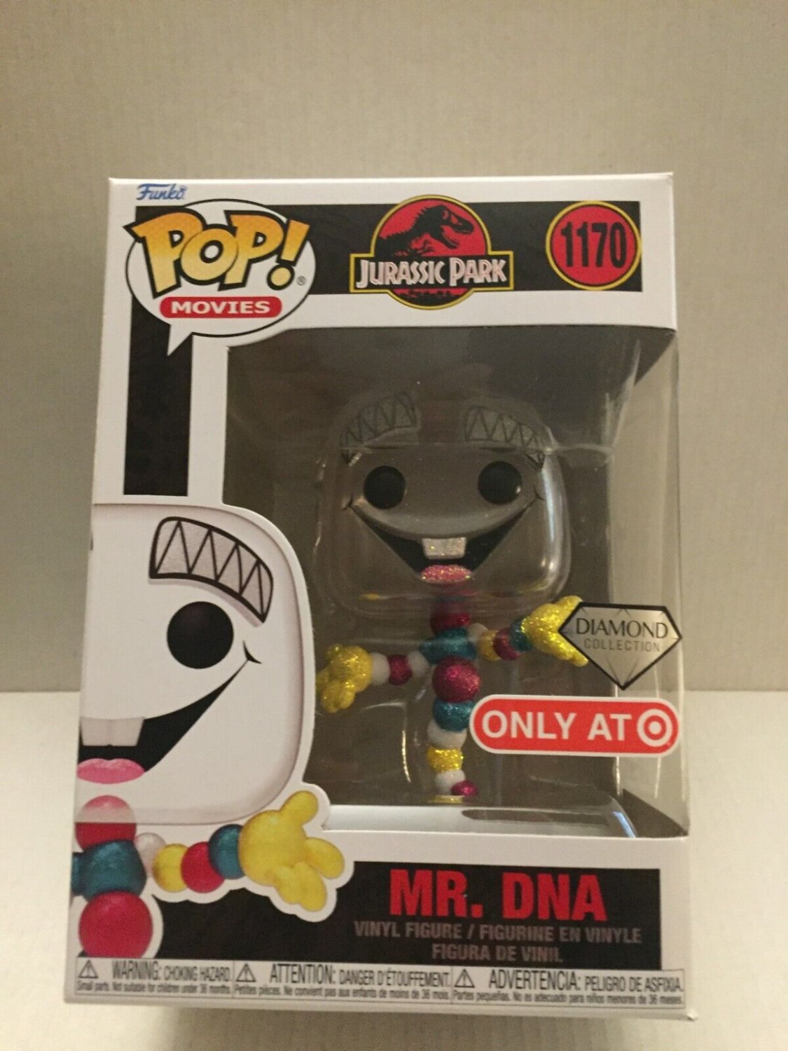 NEW Jurassic Park Mr. DNA Exclusive Diamond Collection Funko Pop Figure ...