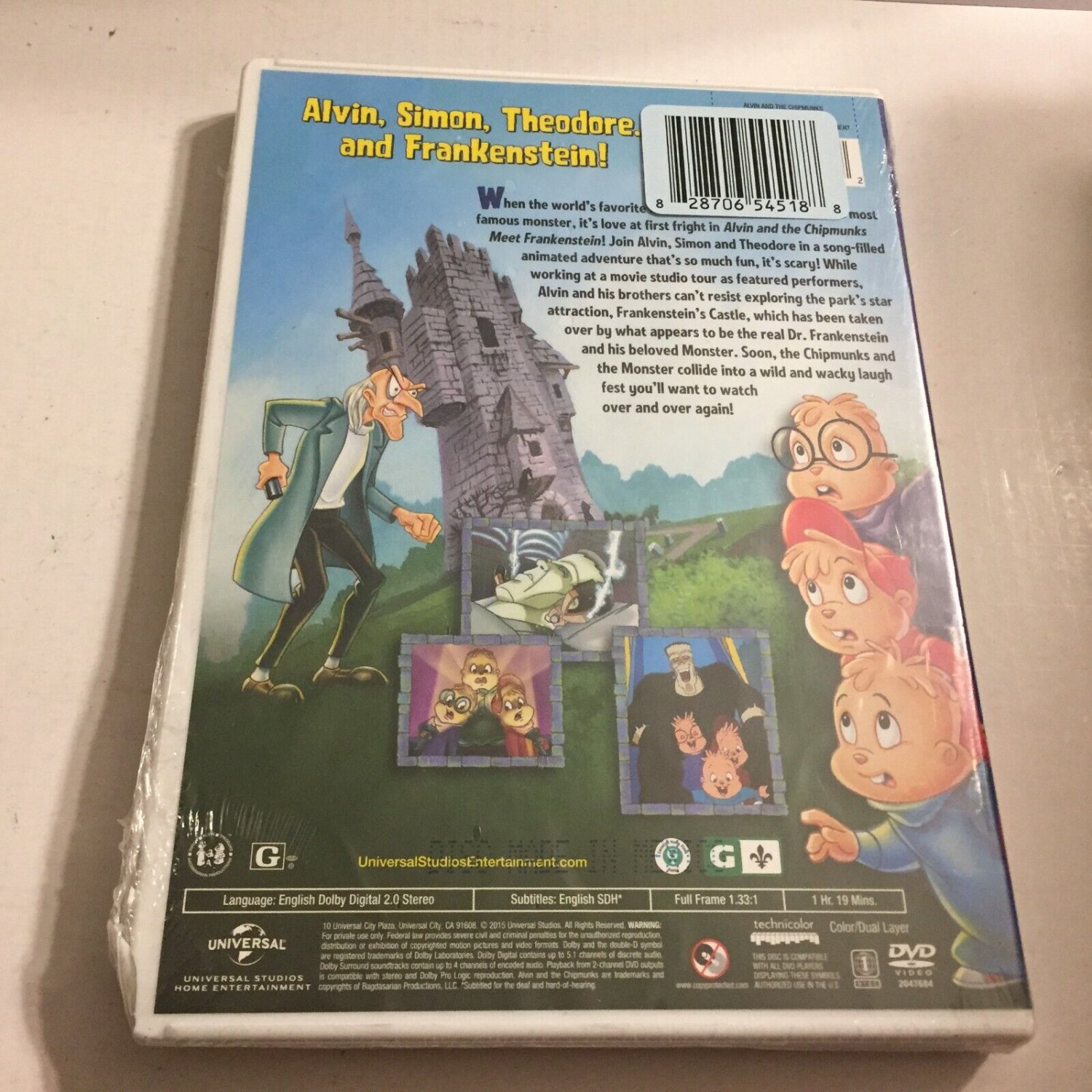 NEW Alvin & the Chipmunks meet Frankenstein DVD Sealed