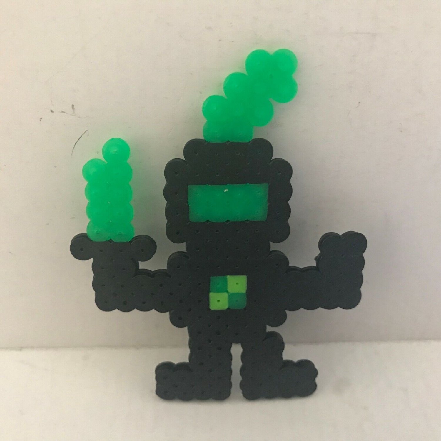 Daughter's Homemade Creation Perler Beads - Unique Emerald Knight Set
