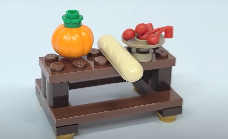 Official Harry Potter Bench & Table Mini Lego Set