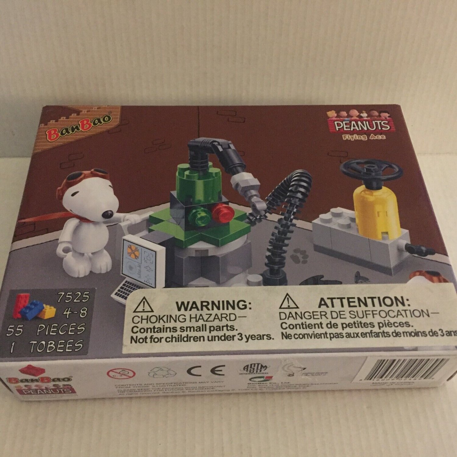 NEW Peanuts Baron Snoopy's Lab Building Set - 55 Pieces