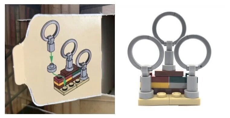 NEW Lego Harry Potter Quidditch Hoops Mini Set
