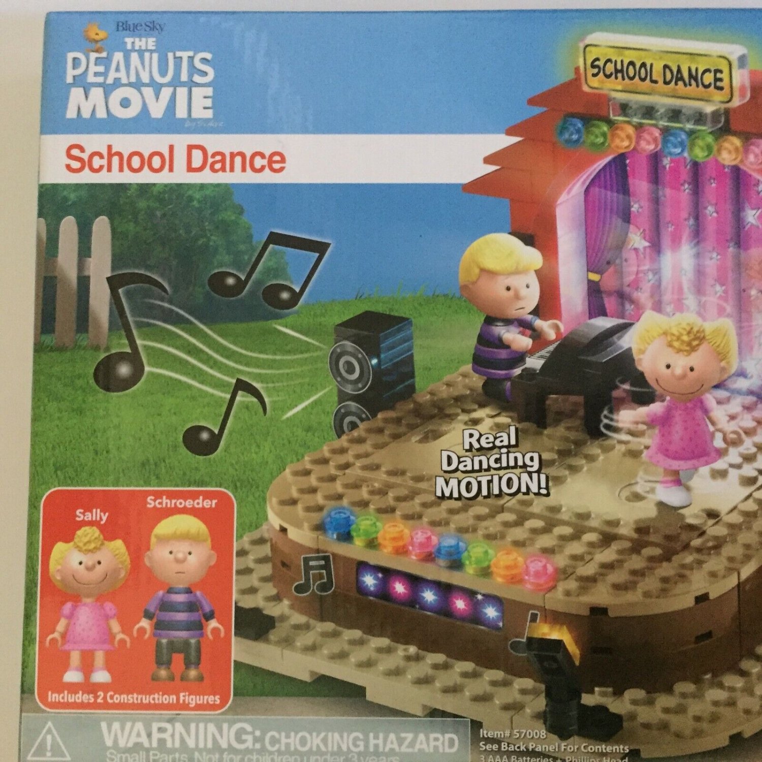 NEW Peanuts Movie School Dance Lite Brix Building Set - 182 Pieces
