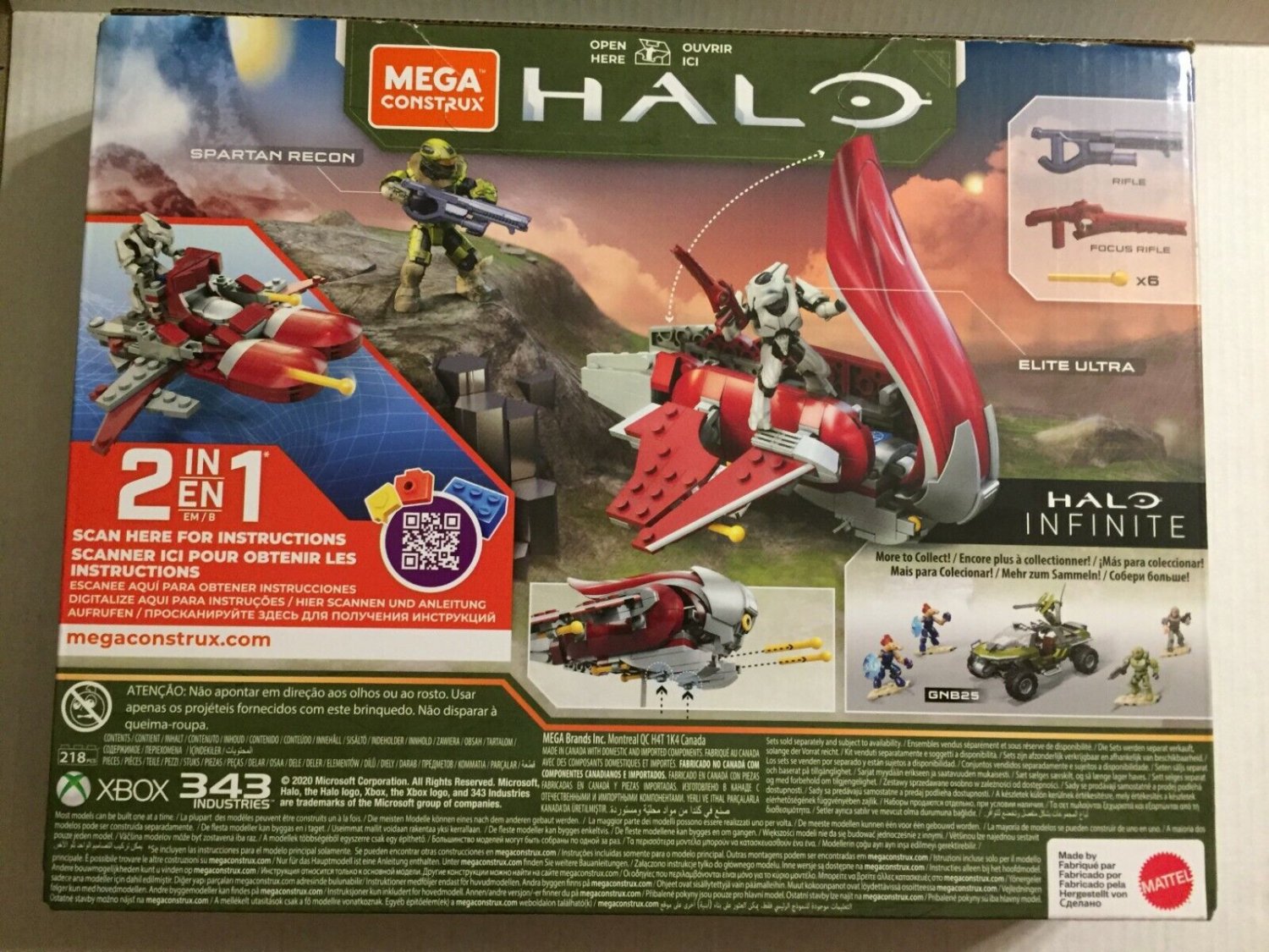 NEW Mega Construx HALO Infinite Banshee Breakout Construction Set