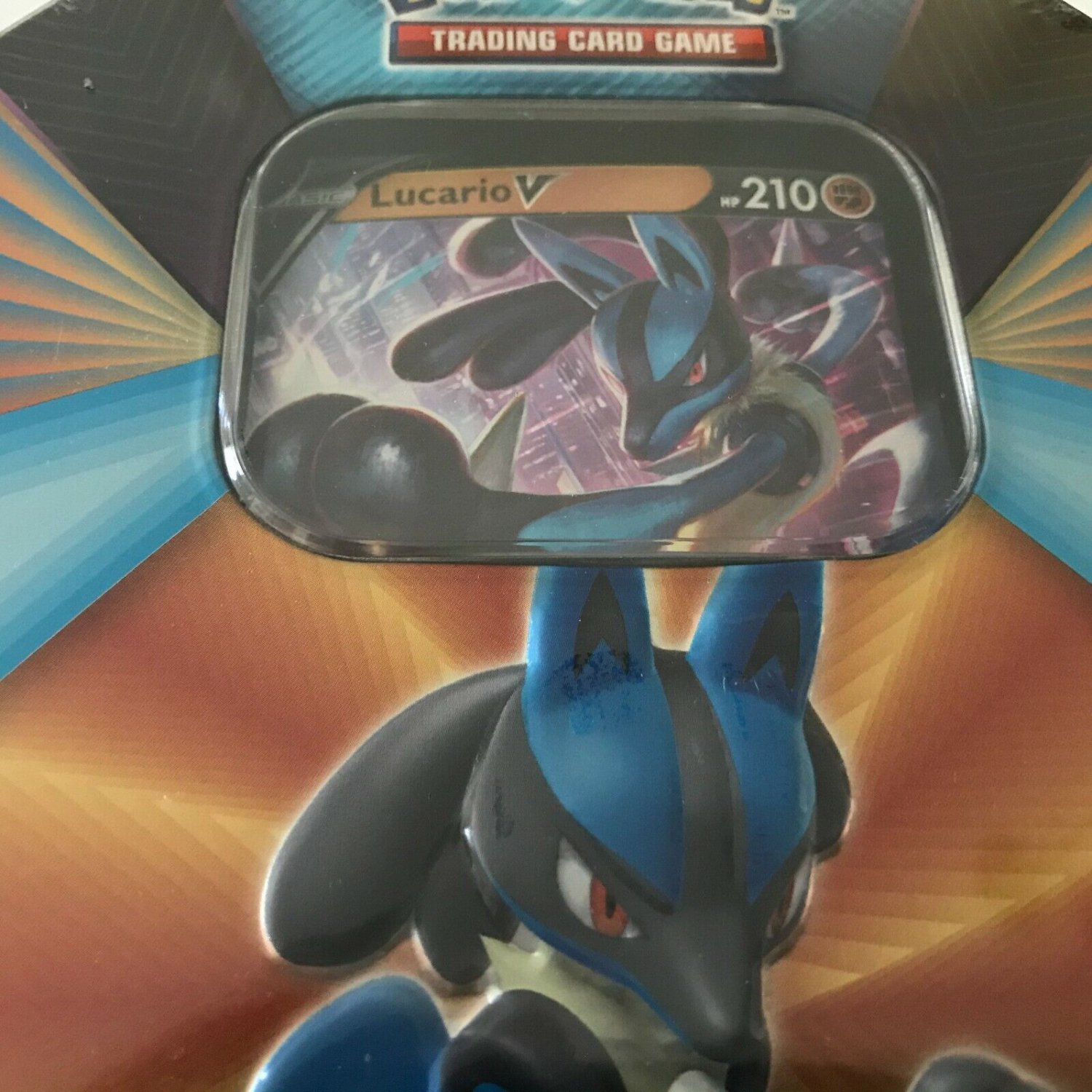 NEW Sealed 2021 Pokemon Lucario V Forces Tin