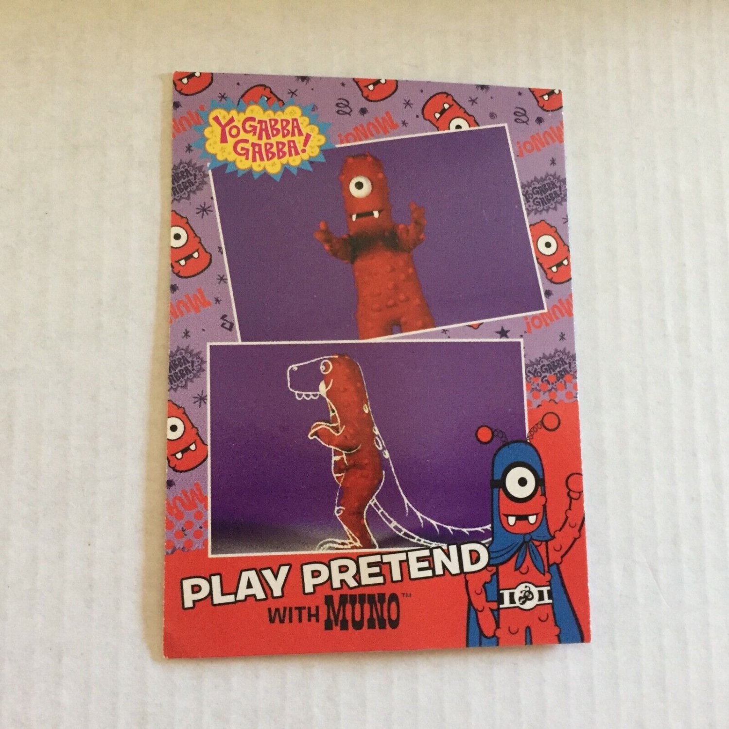Three 2012 Yo Gabba Gabba Muno Trading Cards