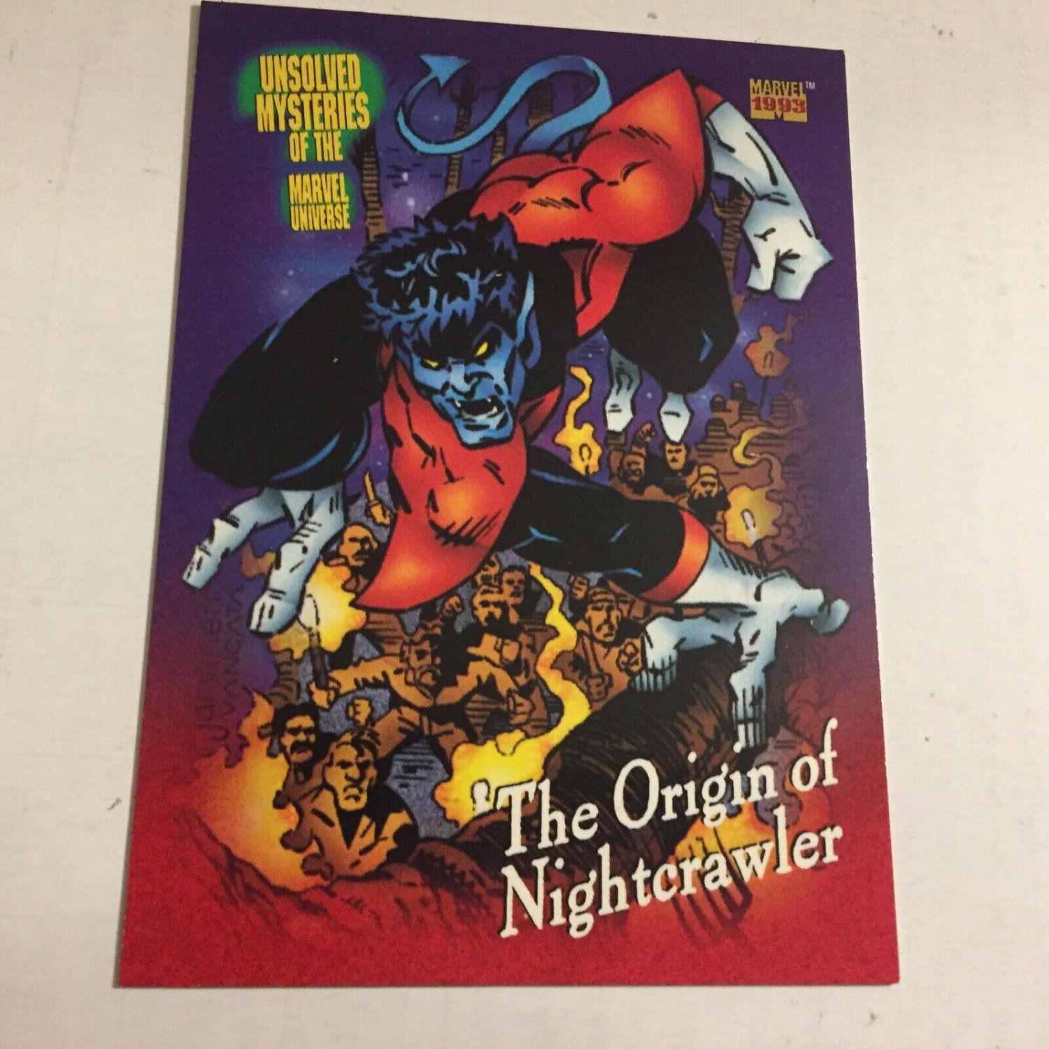 1993 Marvel Comics Origin of Nightcrawler Trading Card