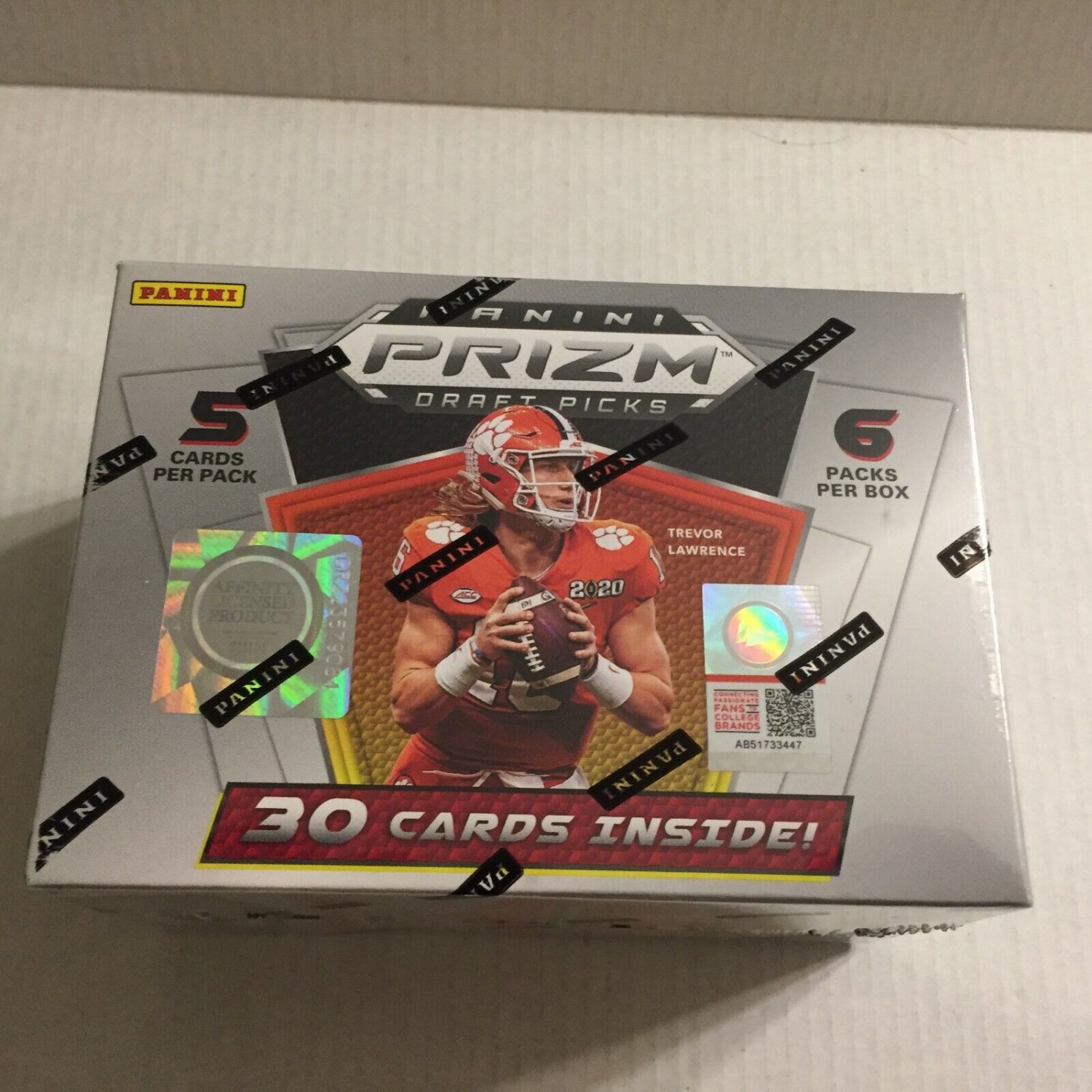 NEW 2021 Panini NFL Prizm Draft Picks Football Trading Card Box - 30 ...