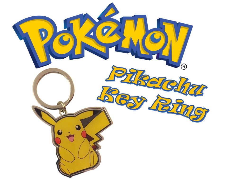 NEW Official Pokemon Pikachu Key Ring
