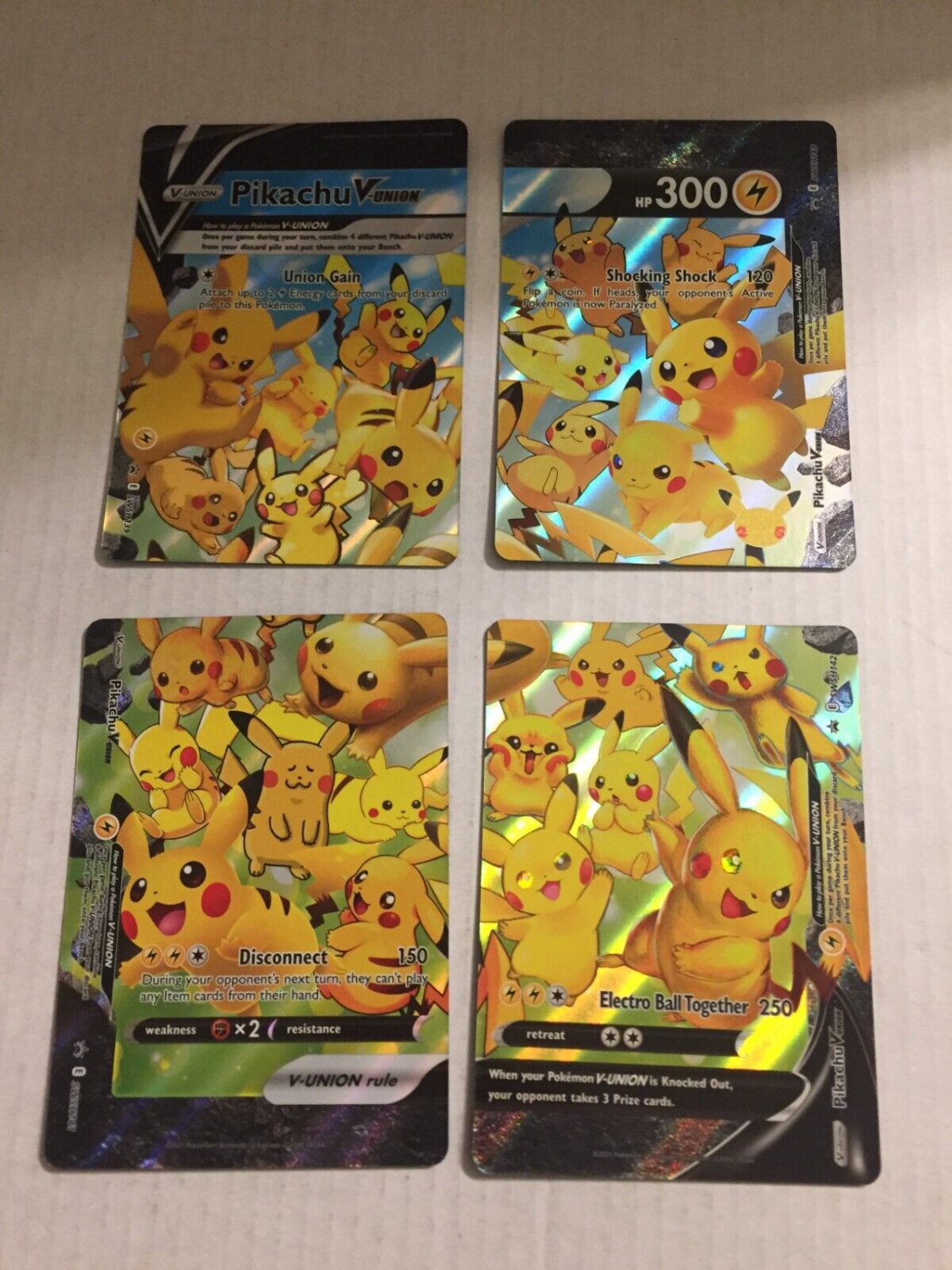 2021 Pokemon Pikachu V Union Holo Connecting Card