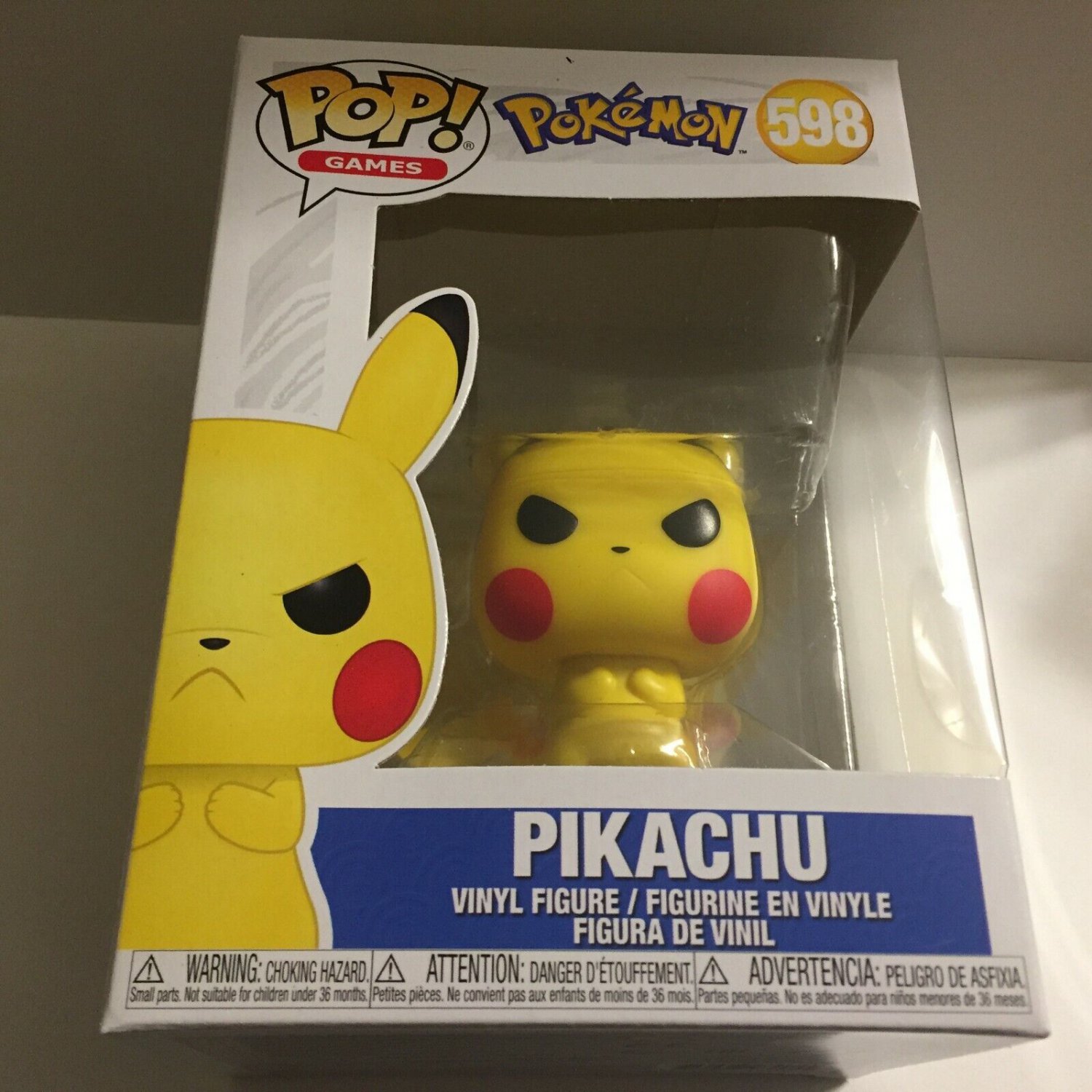 Pokemon Angry Pikachu Funko Pop figure (Still in Package)