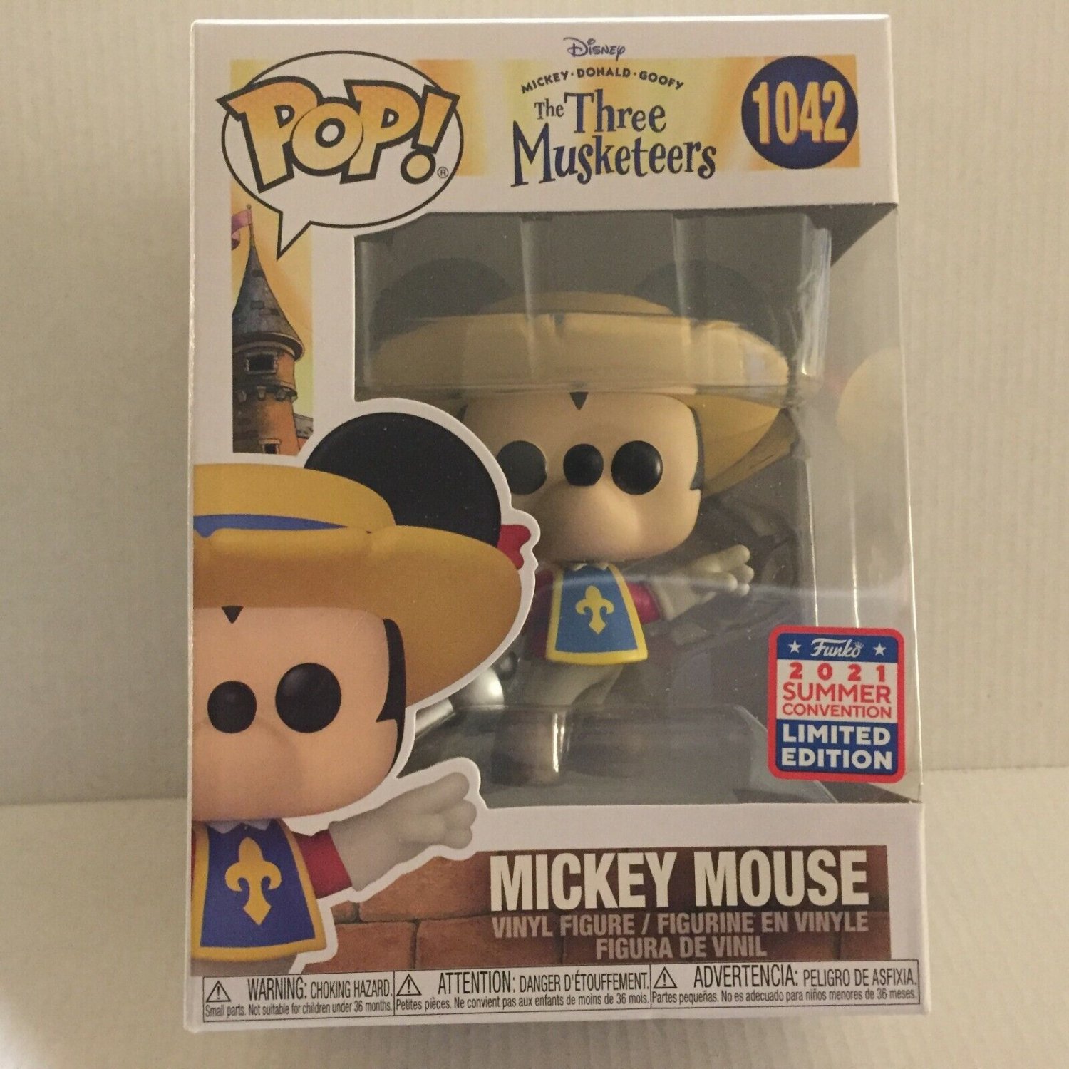 NEW 2021 Funkon Exclusive Disney Three Musketeers Mickey Mouse Funko ...