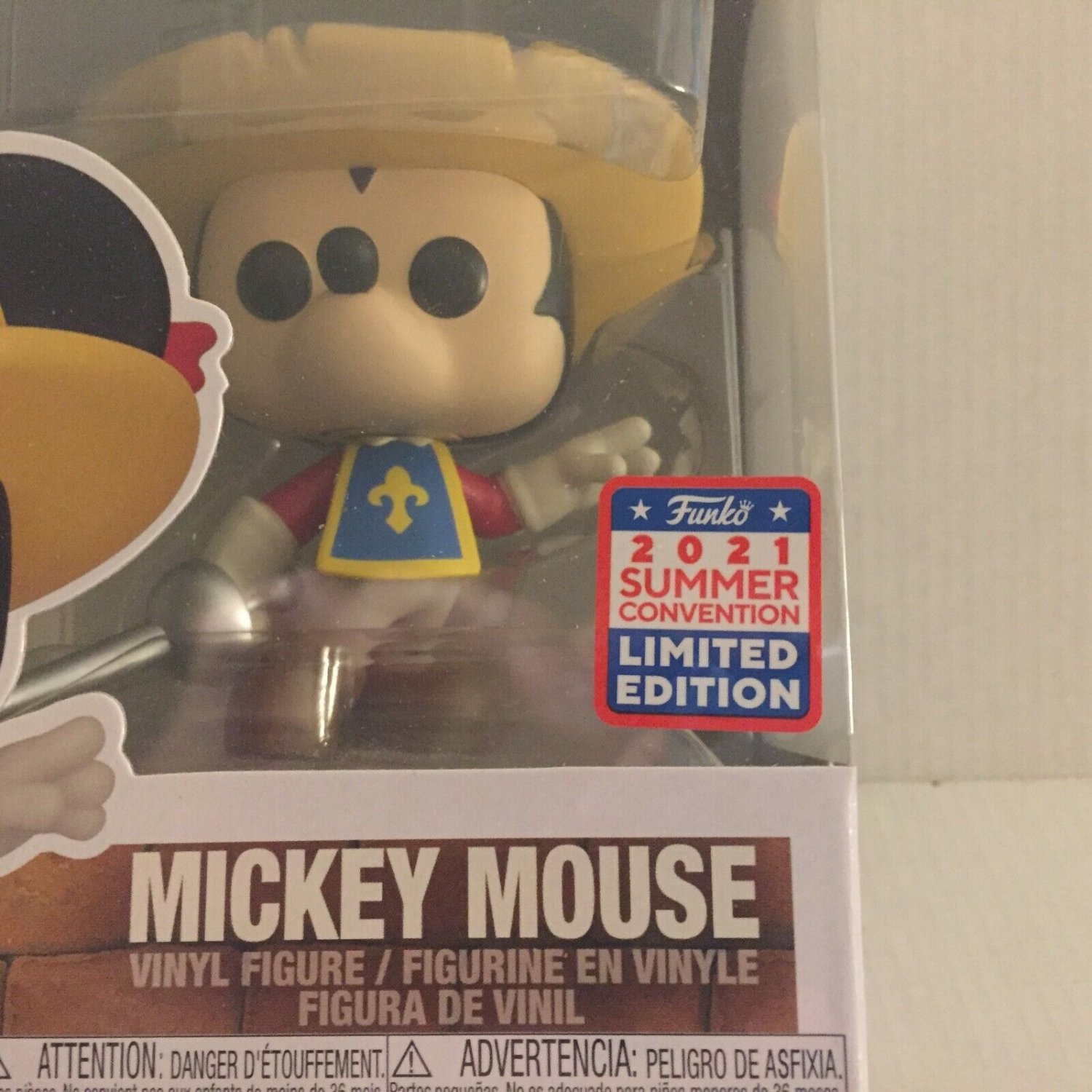 NEW 2021 Funkon Exclusive Disney Three Musketeers Mickey Mouse Funko ...