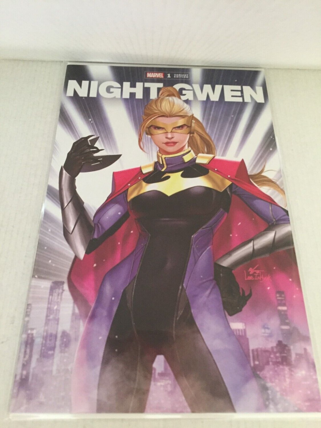 2021 Marvel Comics Heroes Reborn Night Gwen Inhyuk Lee Variant Cover #1