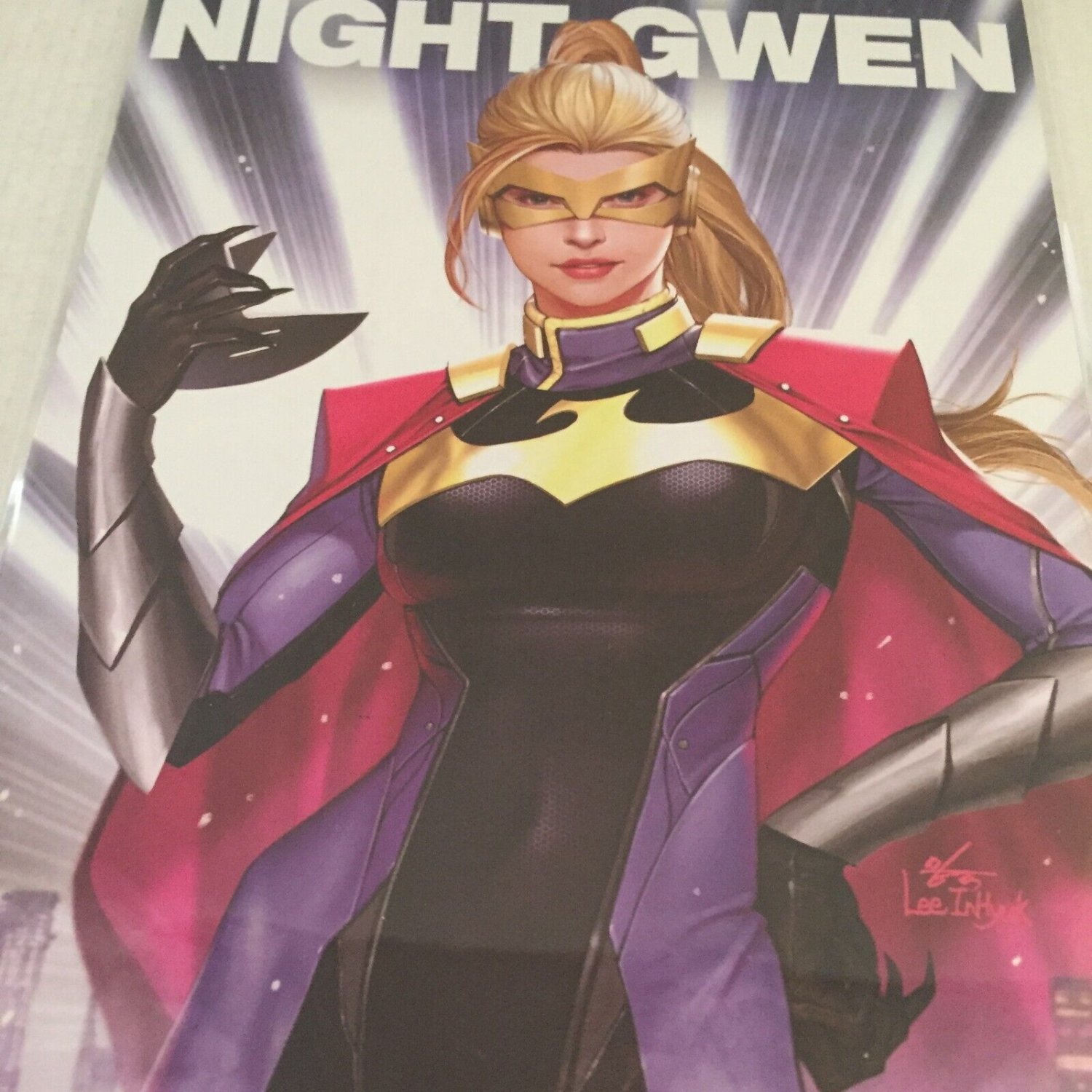2021 Marvel Comics Heroes Reborn Night Gwen Inhyuk Lee Variant Cover #1