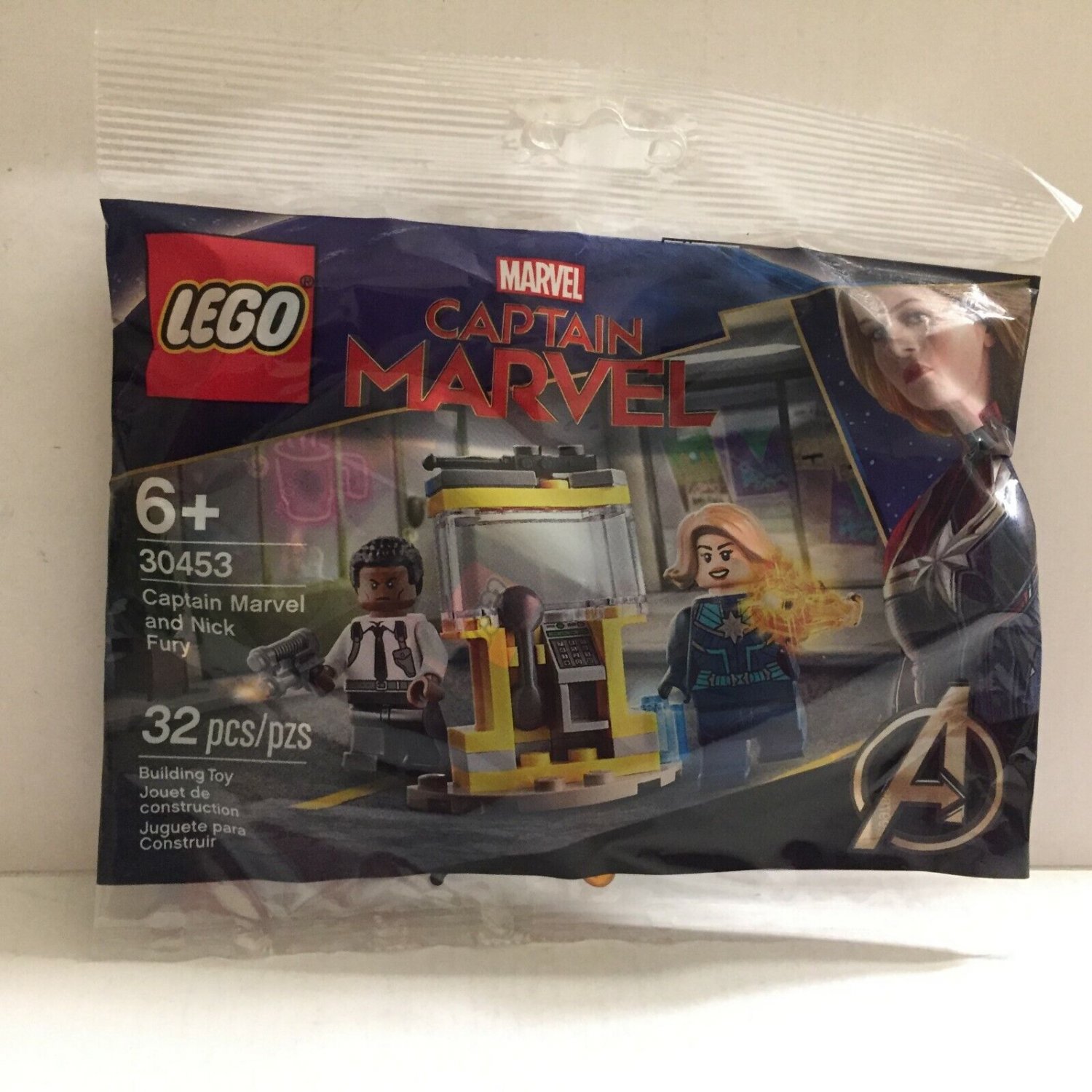 New Marvel Captain Marvel & Nick Fury Minifigures Lego Set Polybag