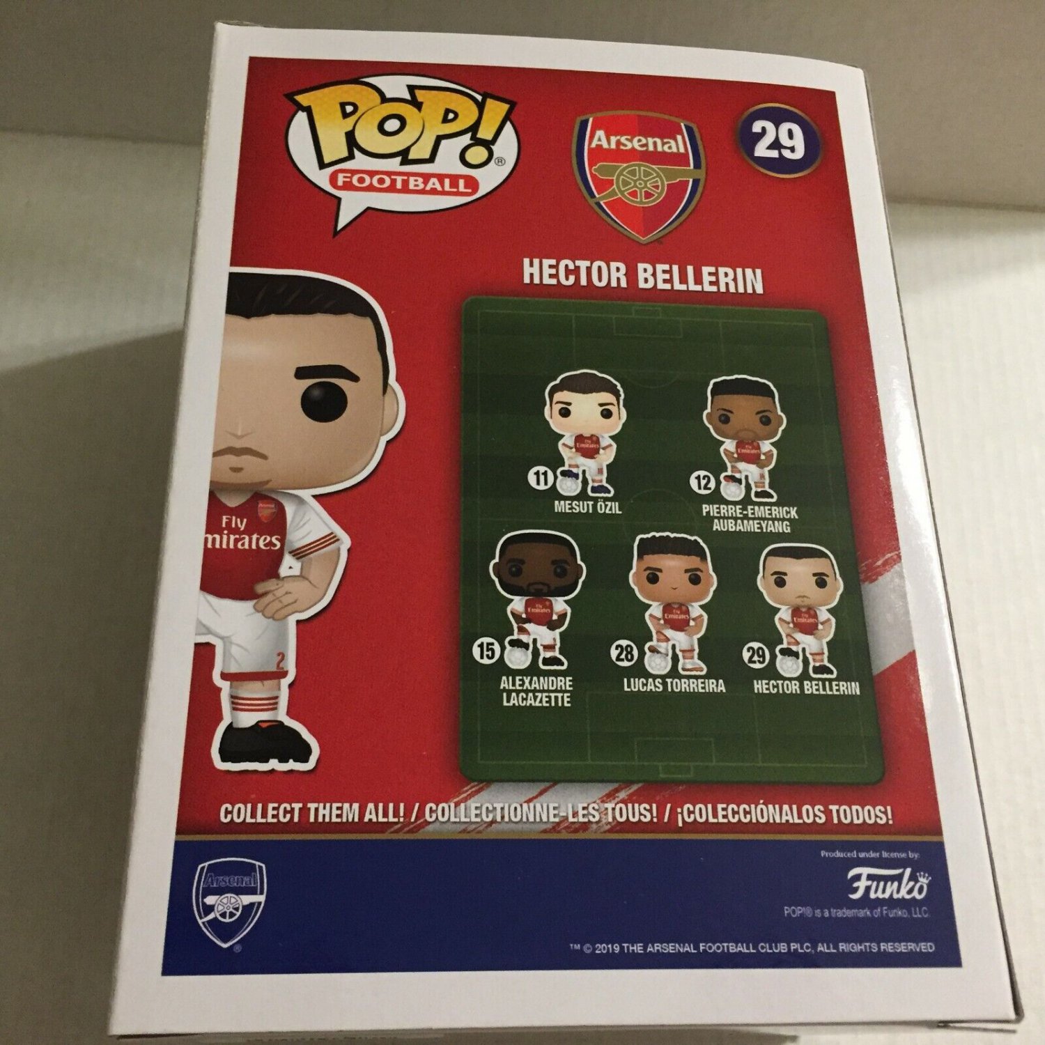 NEW Arsenal Football Club Hector Bellerin Funko Pop Figure #29
