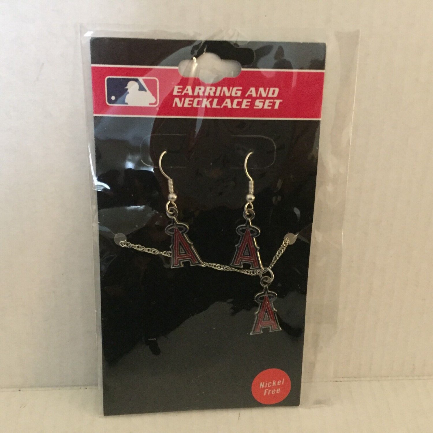 New Official MLB Los Angeles Angels Earrings & Necklace