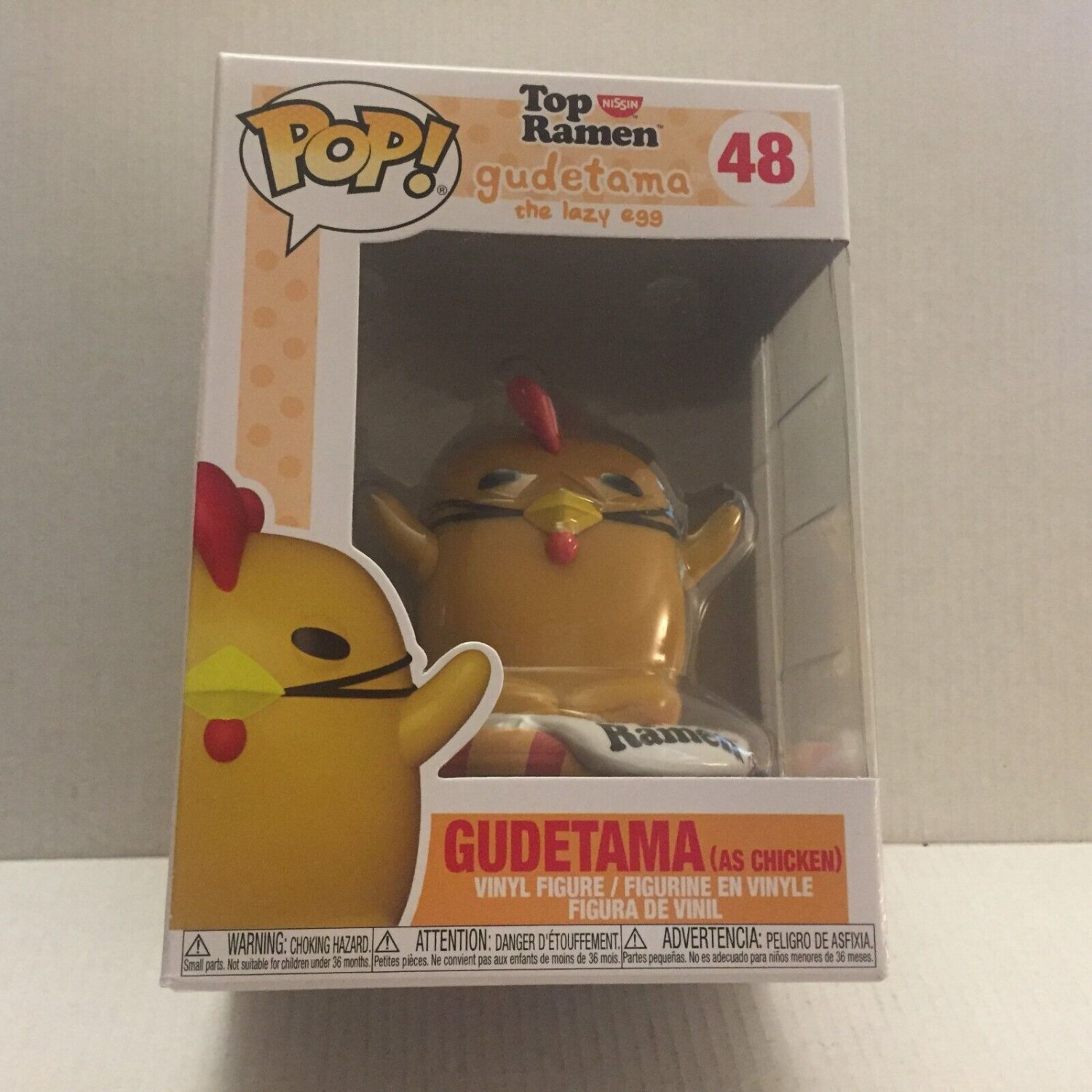NEW Top Ramen Gudetama The Lazy Egg Funko Pop Figure #48