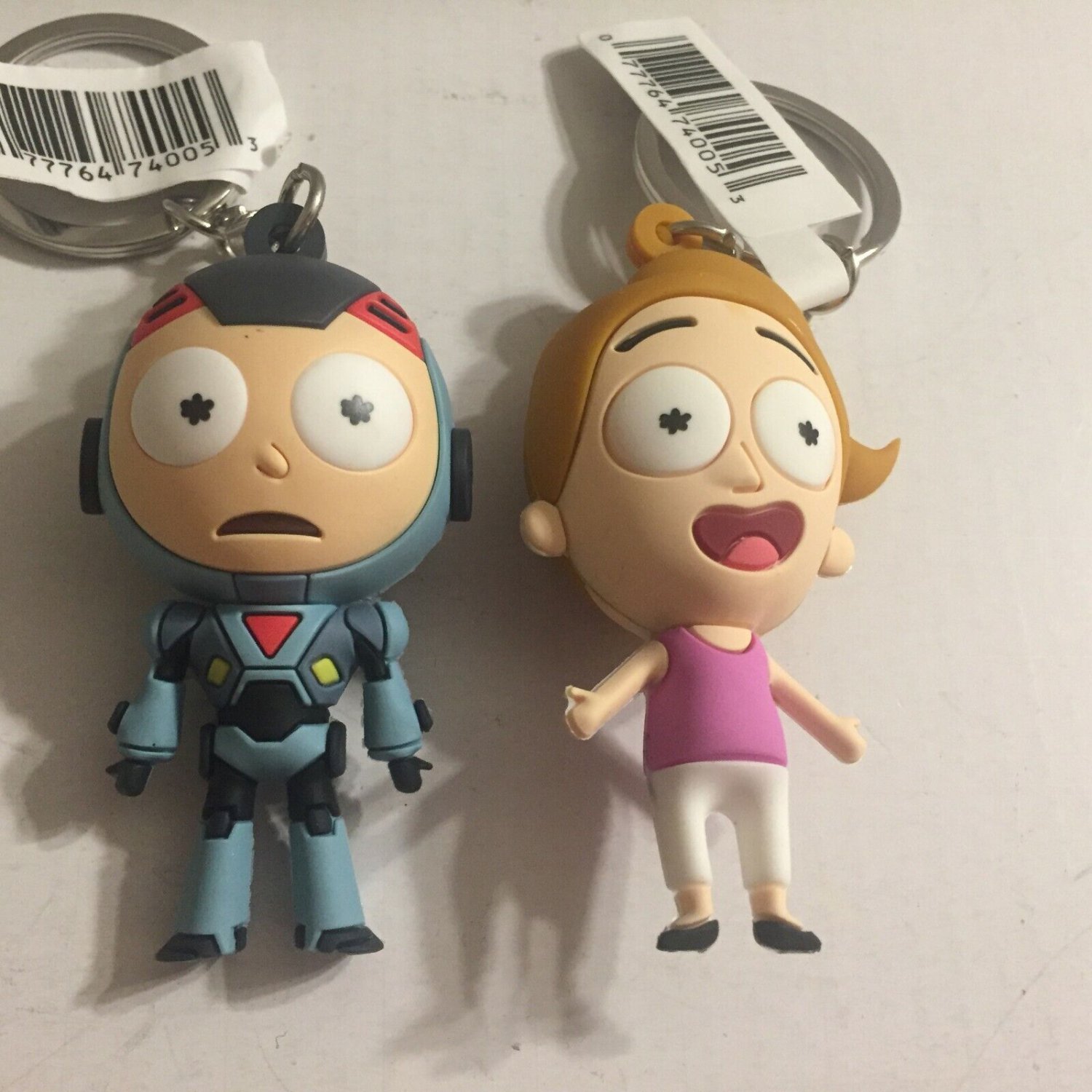 NEW Rick & Morty Mech Morty & Summer Figure Key Ring