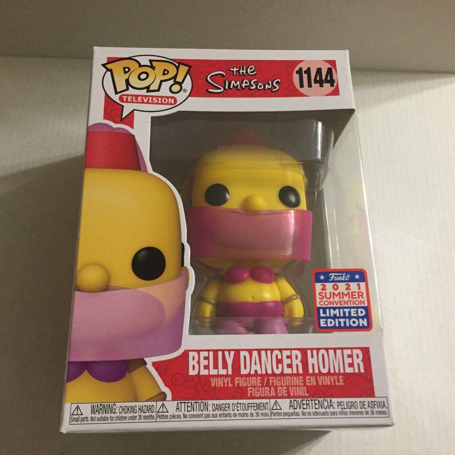 NEW 2021 Funkon Exclusive The Simpsons Belly Dancer Homer Figure #1144